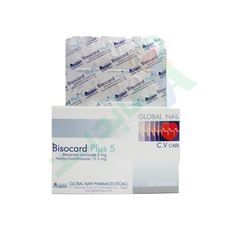 BISOCARD PLUS 5 / 12.5 MG 30 TABLET | Abdin Pharmacies